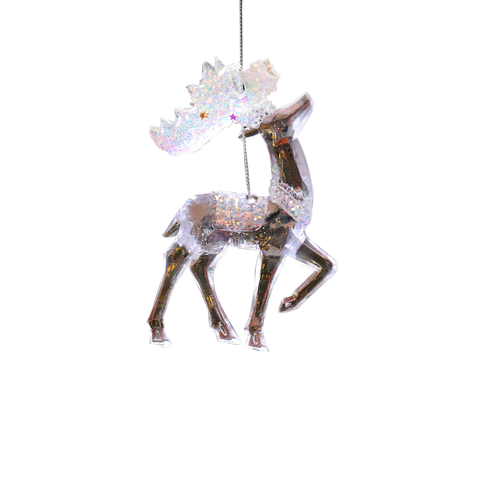 Taotanxi Crystal Christmas Tree Decorations - Rainbow Acrylic Snowflake ...