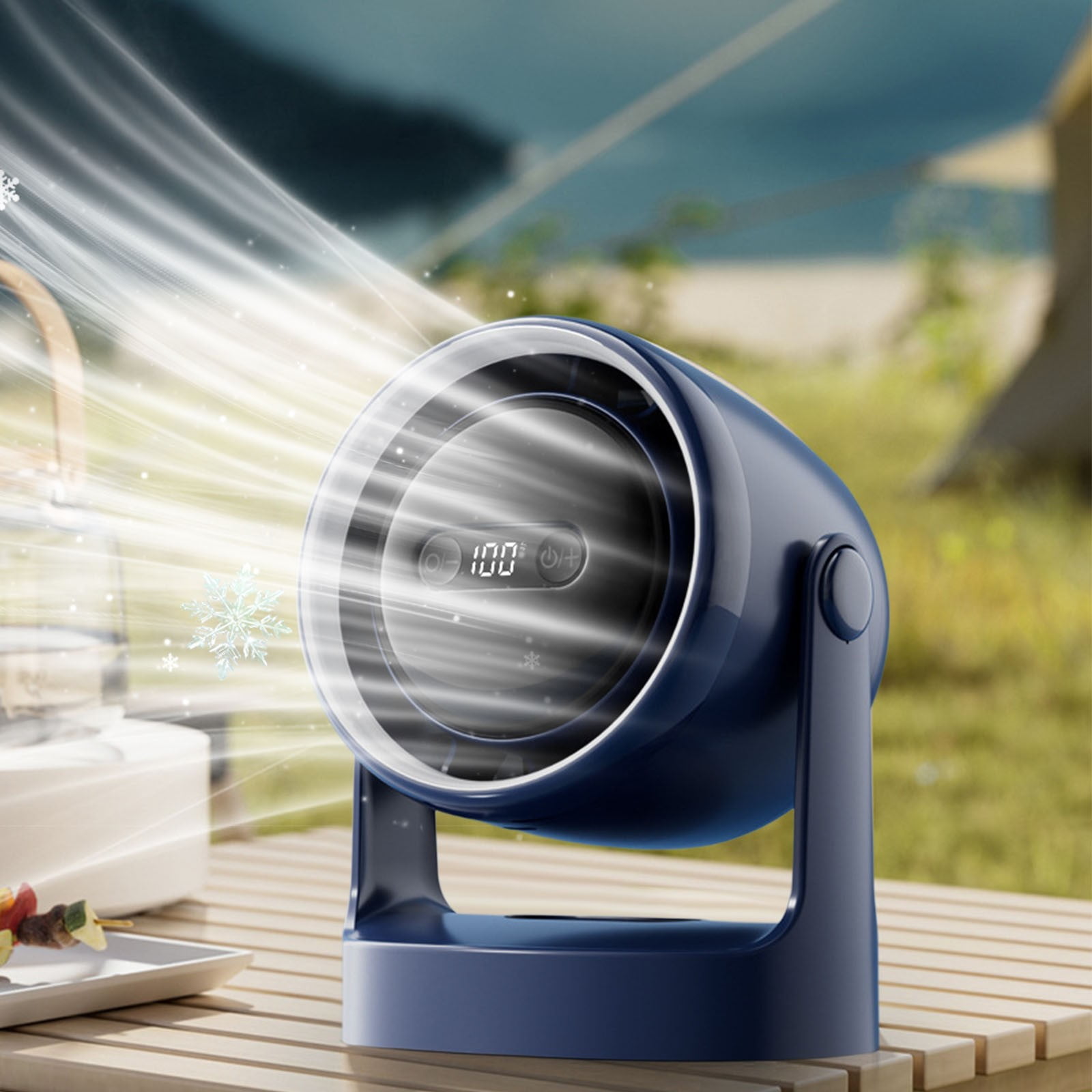 Taotanxi Desk Fan, Quiet Wall-Mounted Table Fan with Turbo Airflow, 100 ...