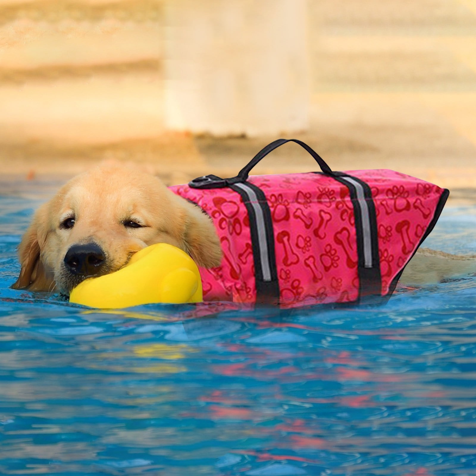 Taotanxi Dog Life Jacket, Reflective Adjustable Dog Life Vest With ...
