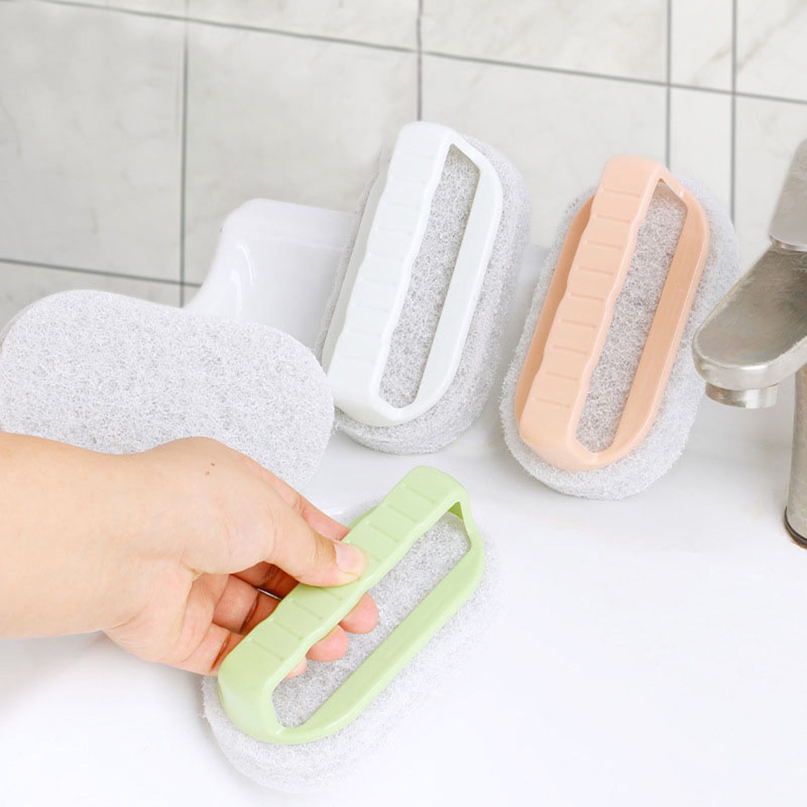 Taotanxi Handle Bath Tub Scrubber, Non Scratch Bathroom Scouring Pad ...