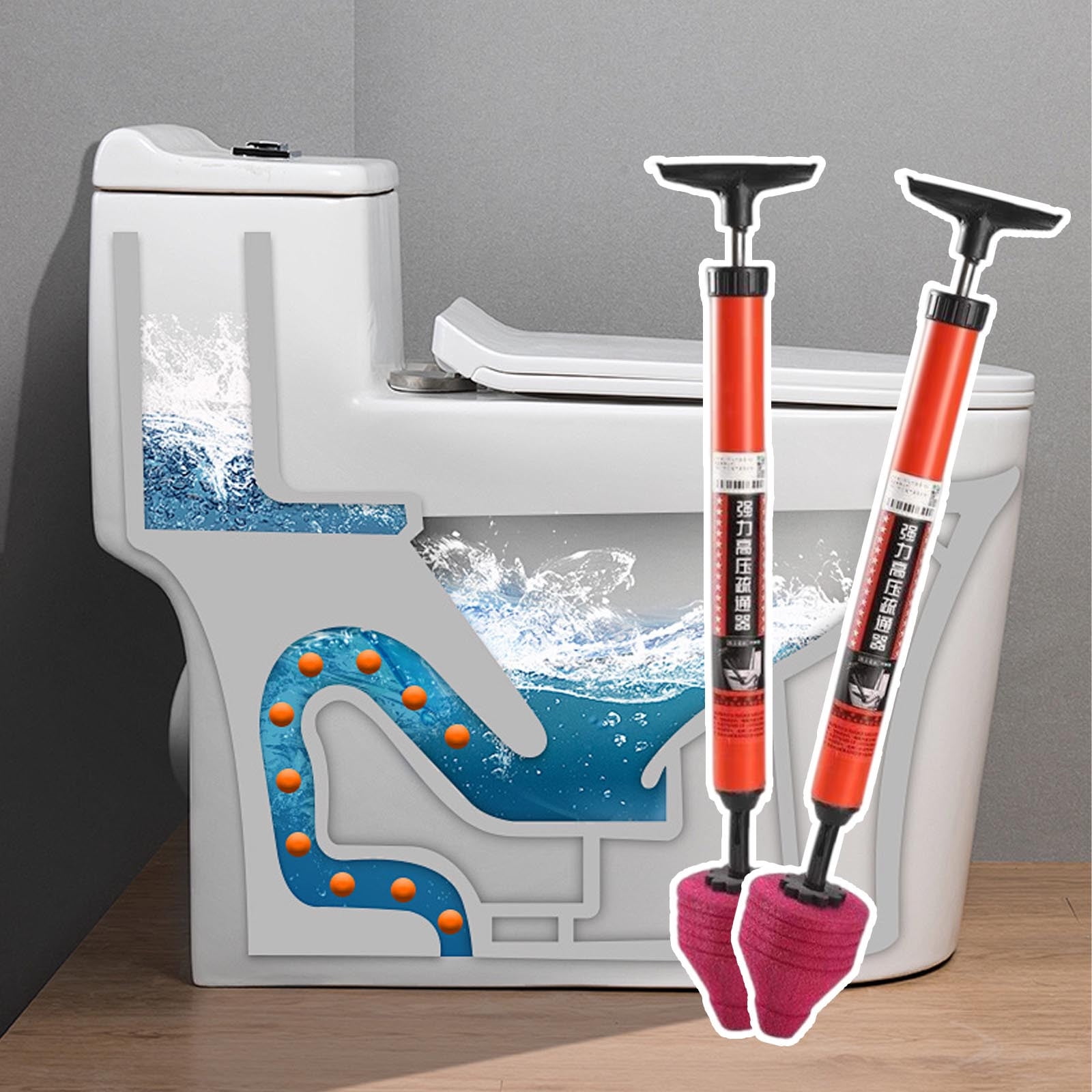 Taotanxi High Pressure Toilet Plunger Unblock Reverse Suction Design ...