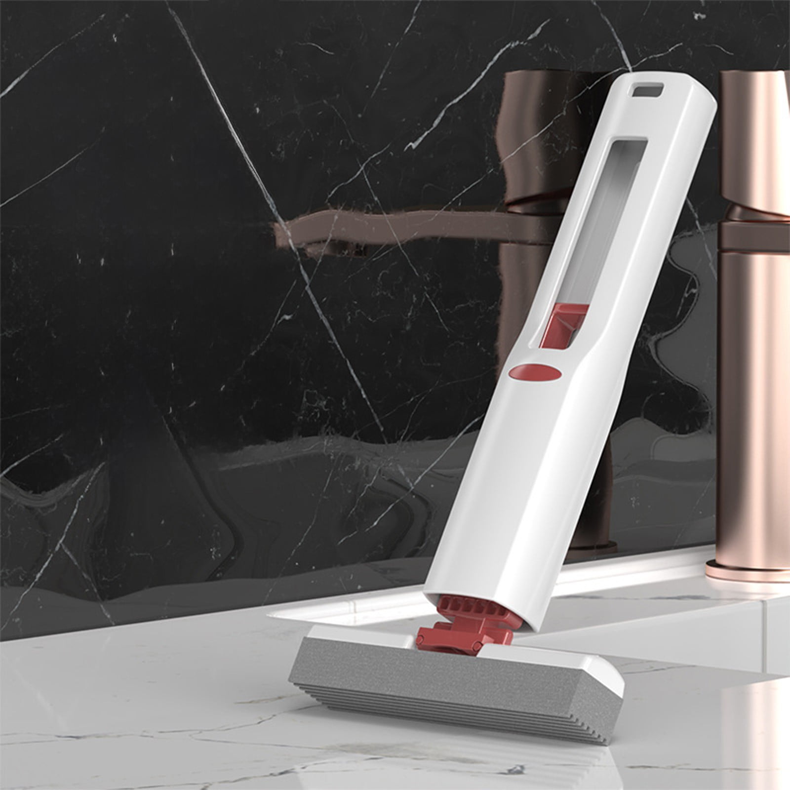 Taotanxi Mini Mop, Portable Self-Squeeze Sponge Mop, Household Cleaning Mop for Bathroom ...