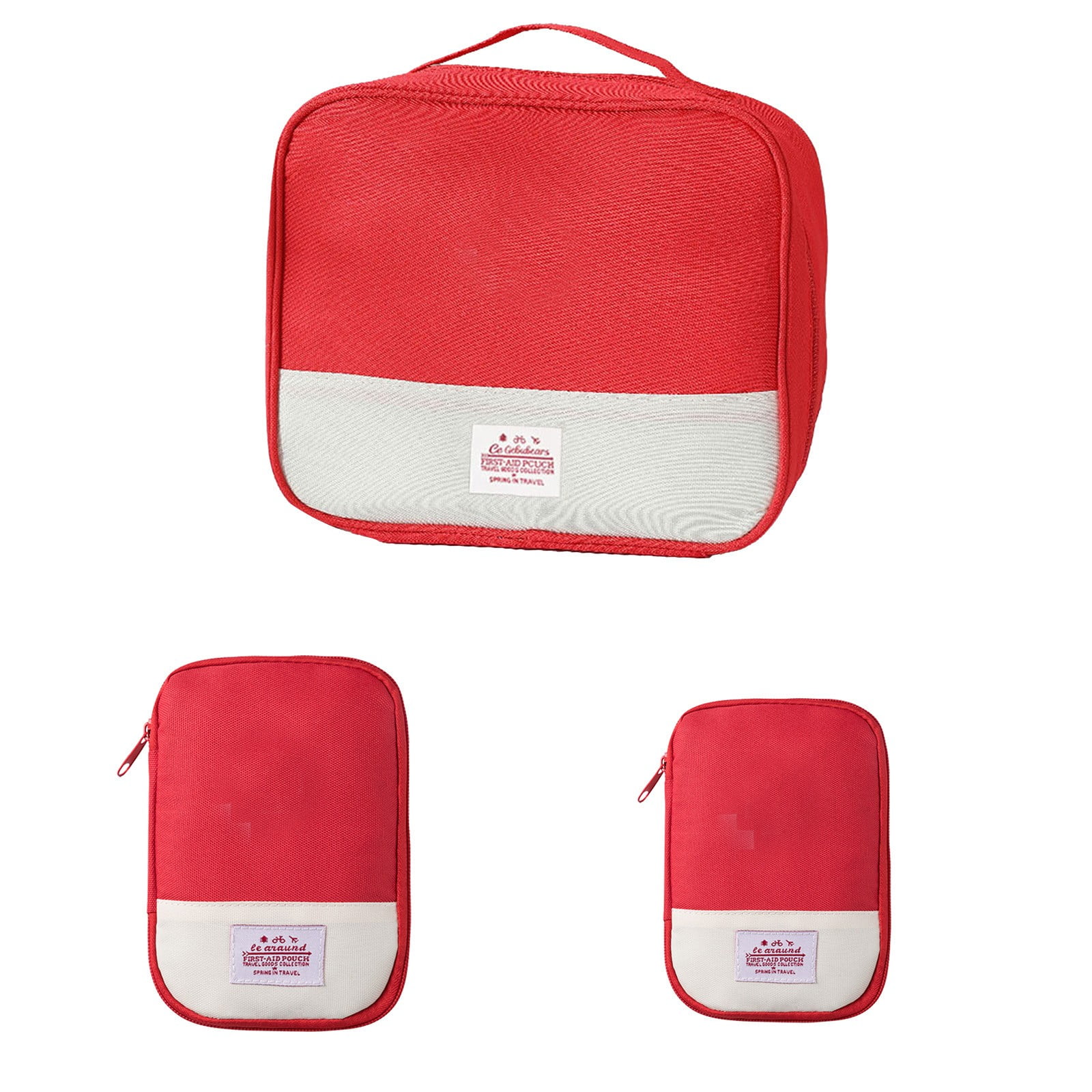 Taotanxi Red First Aid Bag Empty 1st Aid Bag Medical Travel Case First ...