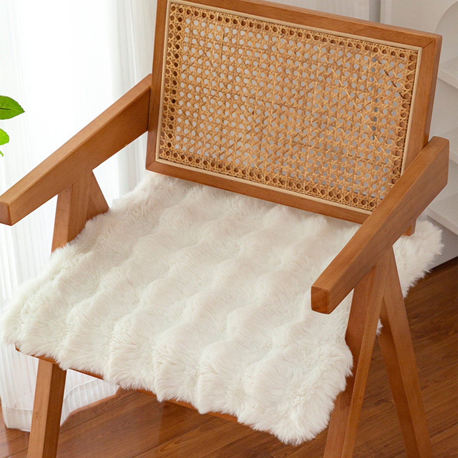 Taotanxi Soft Plush Chair Pads With Ties Winter Indoor Warmth Square ...