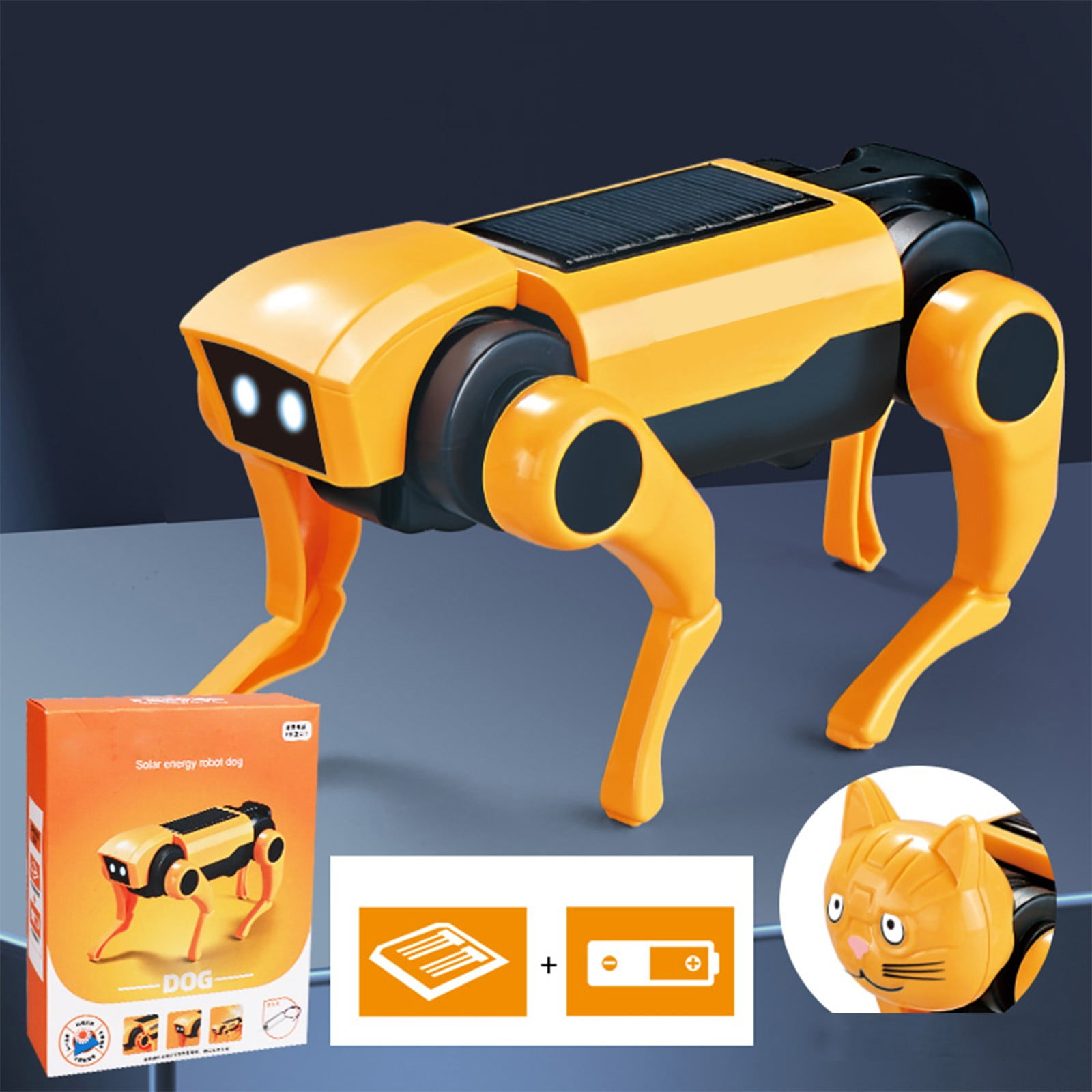 Taotanxi Solar Powered Robot Dog Solar Science Experiment Toy Assembly ...