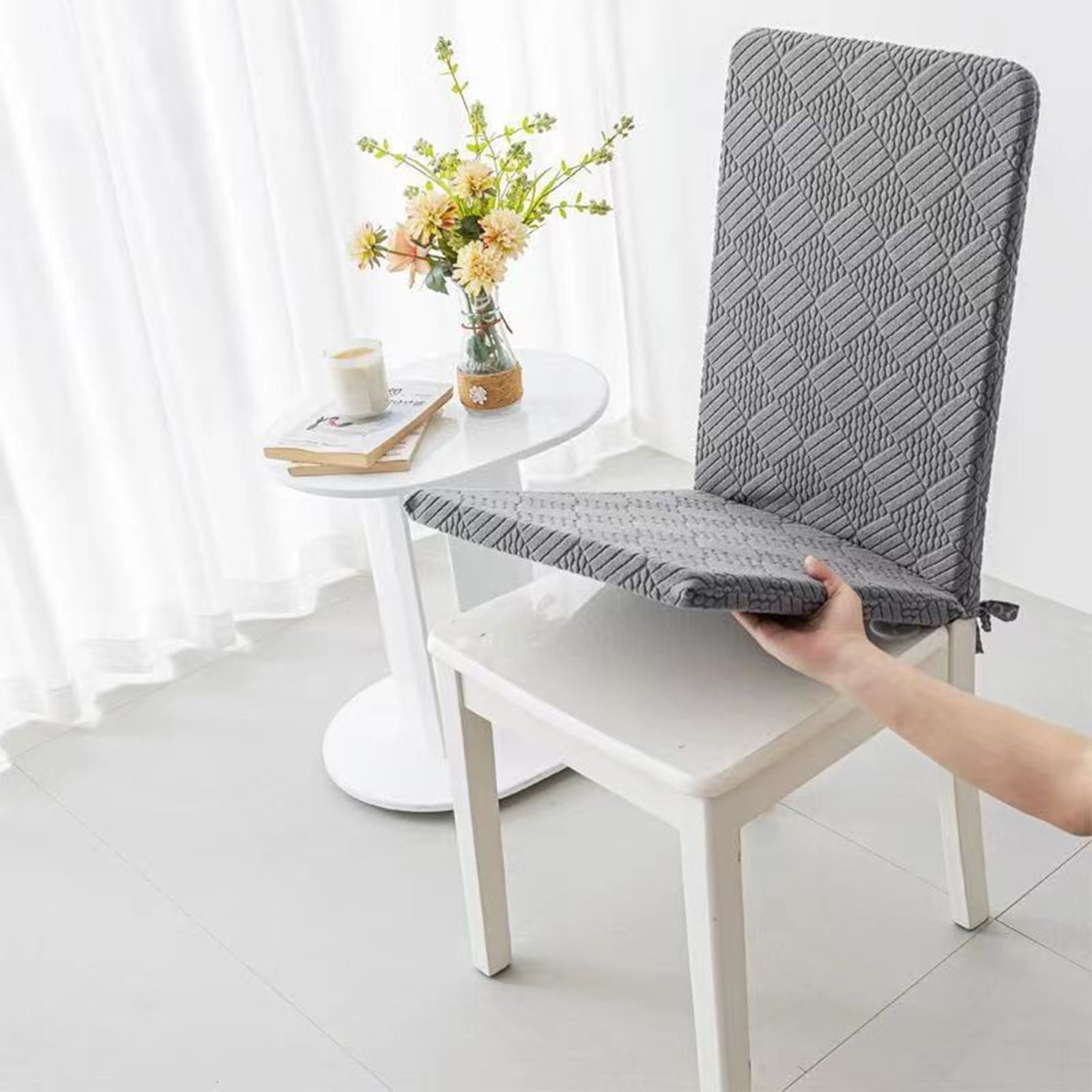 Taotanxi Stretch Dining Chair Covers Set Of 2 Slip Proof Chair Covers ...