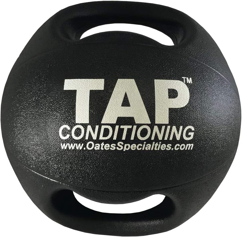 Tap Conditioning Double Handle Medicine Ball | Rubber Weighted Ball ...