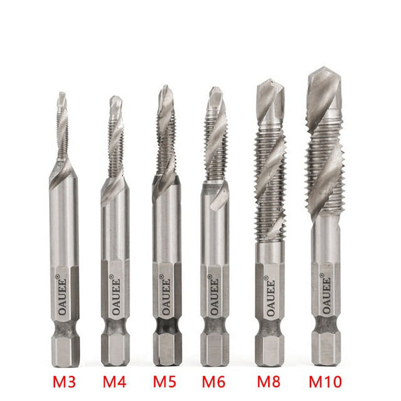 Tap Drill Bit Hex Shank Titanium Plated HSS Screw Thread Bit Screw ...