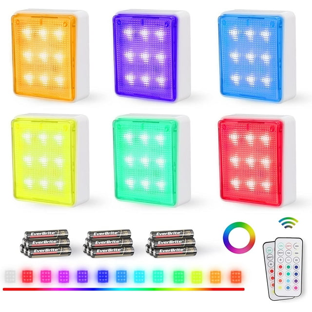 Tap Lights, LED Closet Lights Night Lights with Remote Control, Battery ...
