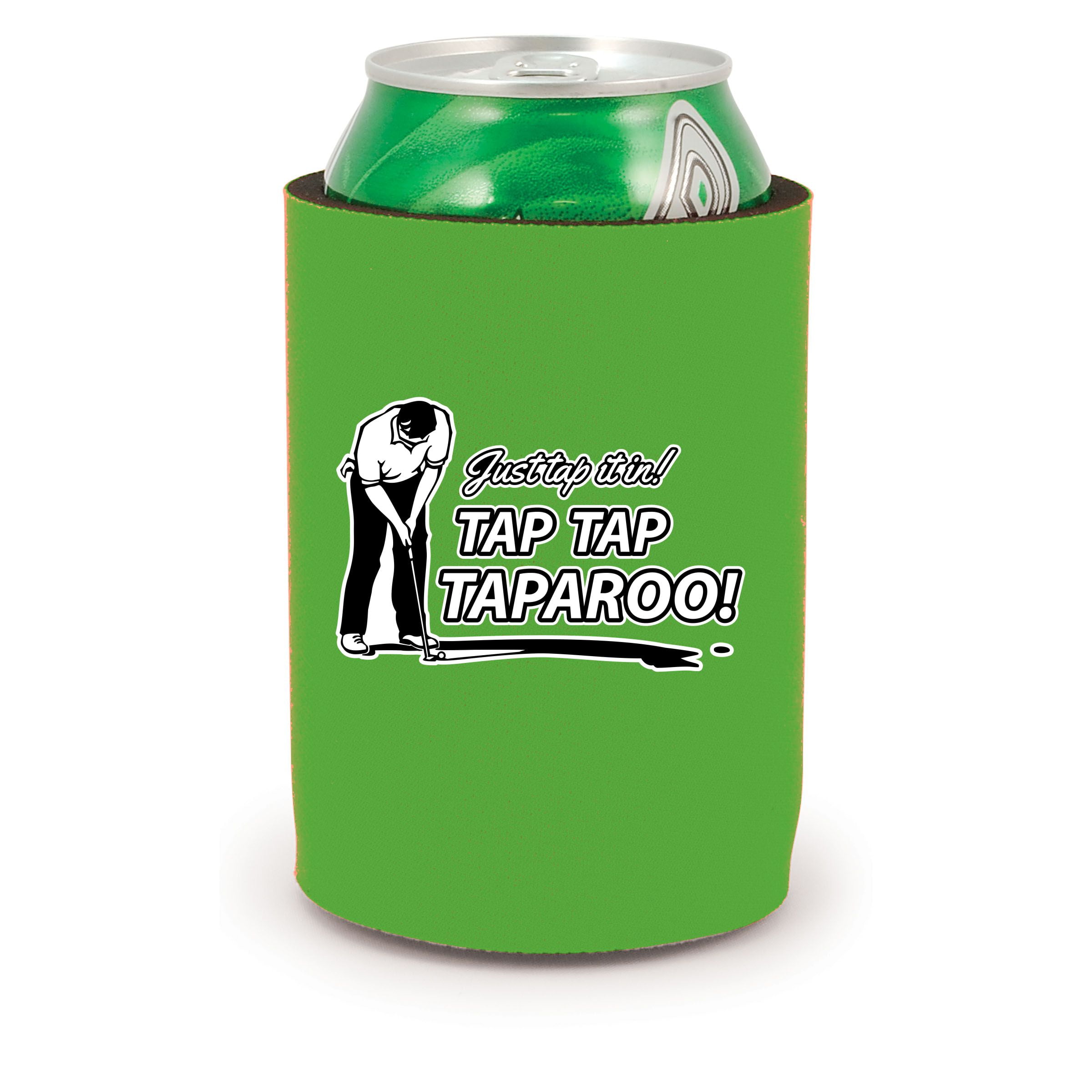 Tap Tap Taparoo Full Bottom Neoprene Can Coolie (Bright Green ...