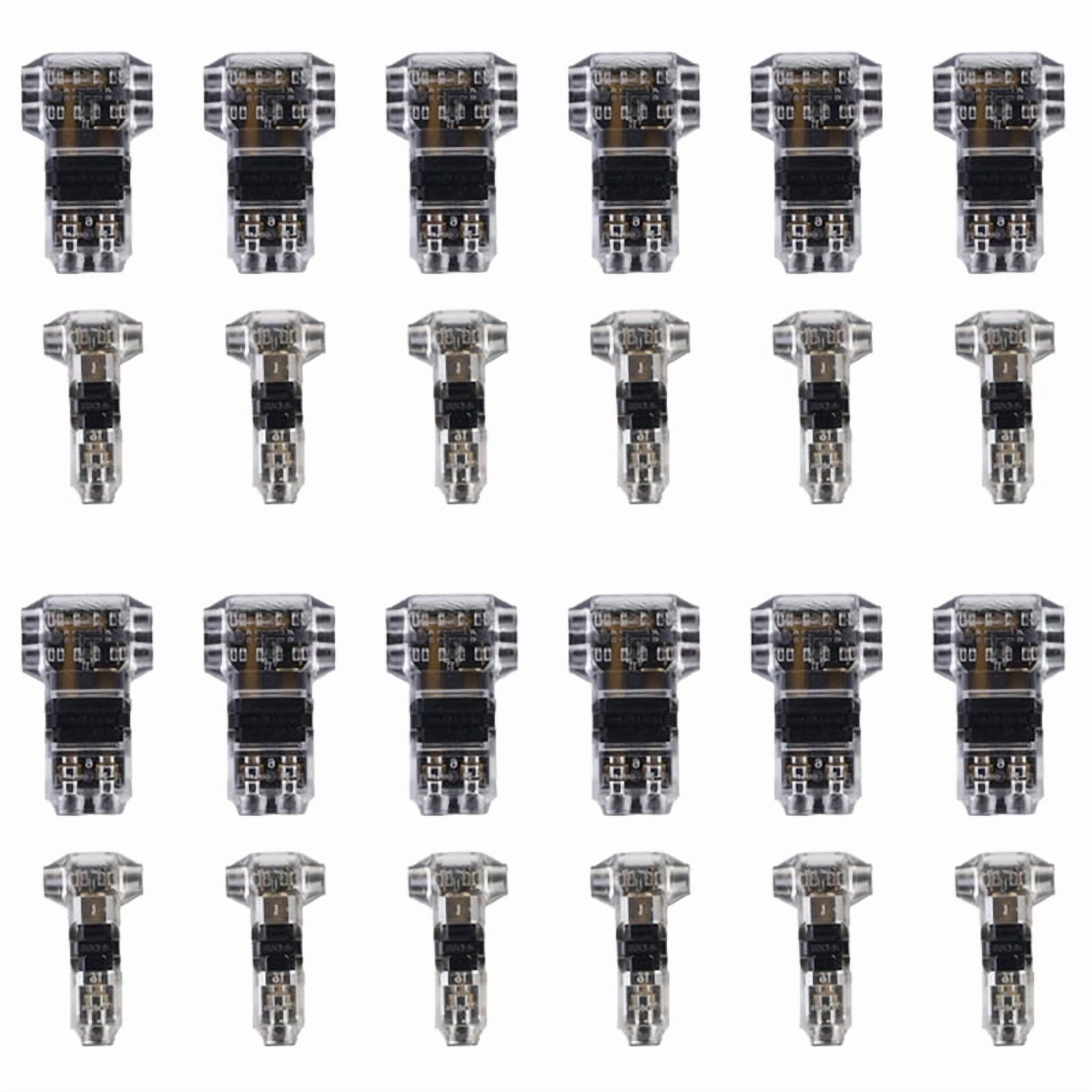 T Tap Wire Connectors for 14-18 AWG Wires, No Wire Stripping 3 Way Wire ...