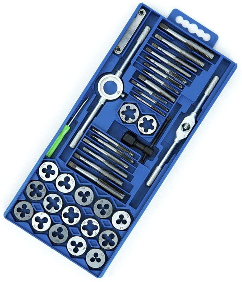 Tap and Die Kit, M3-M12 Steel Metric Die Tap and Die with Adjustable ...