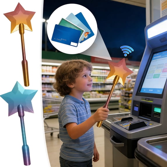 Tap to Pay Wand, Simple Wand Style Contactless Credit Card Holder, 3D ...