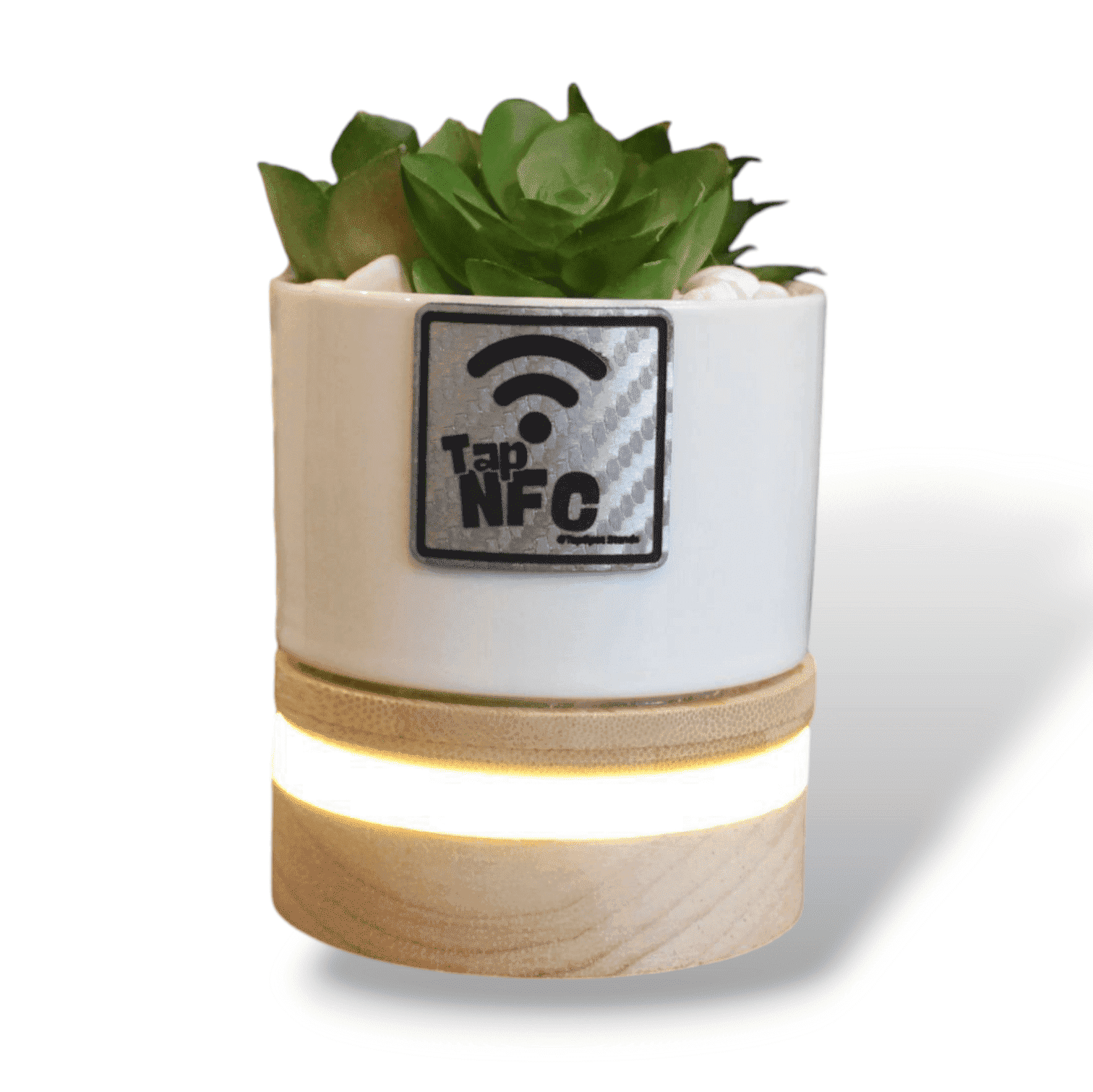 TapSpot "Aura" Ceramic NFC & QR Code Stand for Custom Link: Google ...