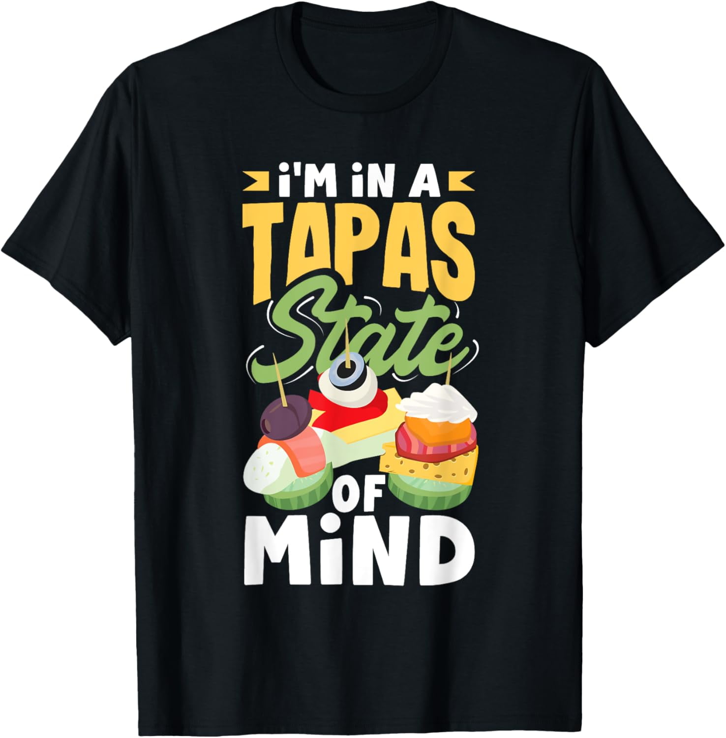 Tapas Design for a Spanish Food Lover with Spanish Roots T-Shirt ...