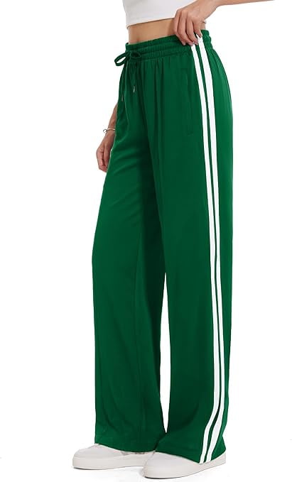 Tapata Women's 28/30/32/34 Inseam Track Pants Loose Straight Leg ...