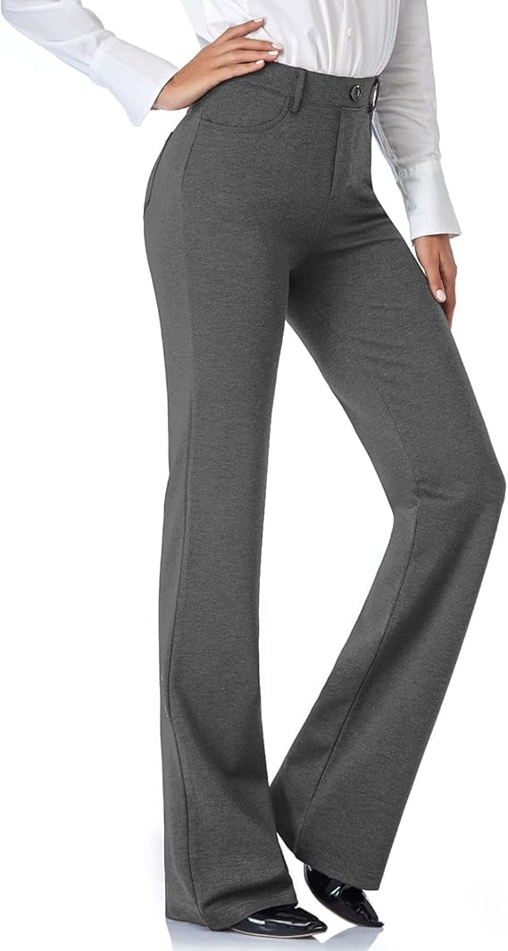 Tapata Women's 34'' Stretchy Bootcut Dress Pants with Pockets Tall ...