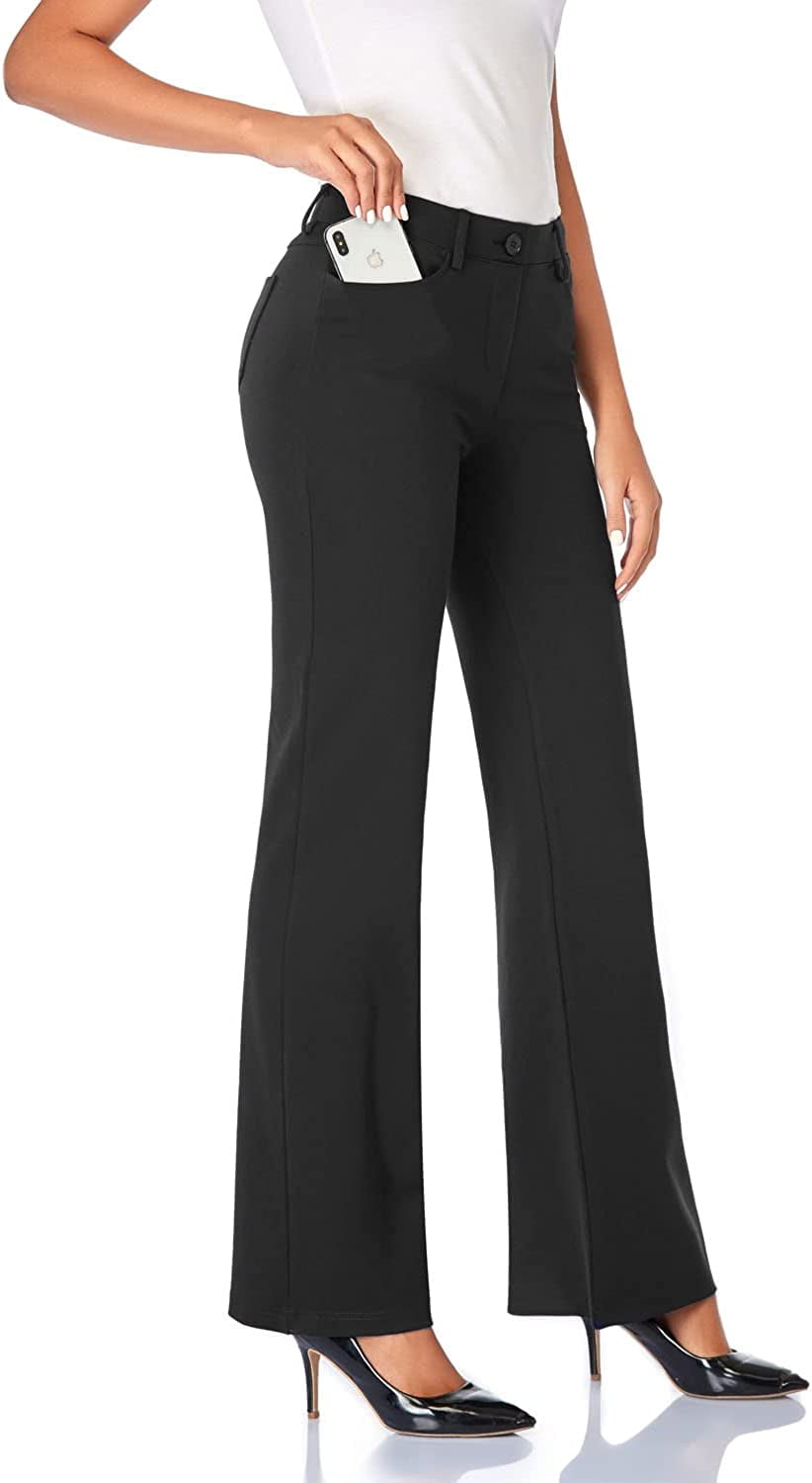 Tapata Women's Flowy Soft Dressy Bootcut Stretchy Pants, Flared for ...
