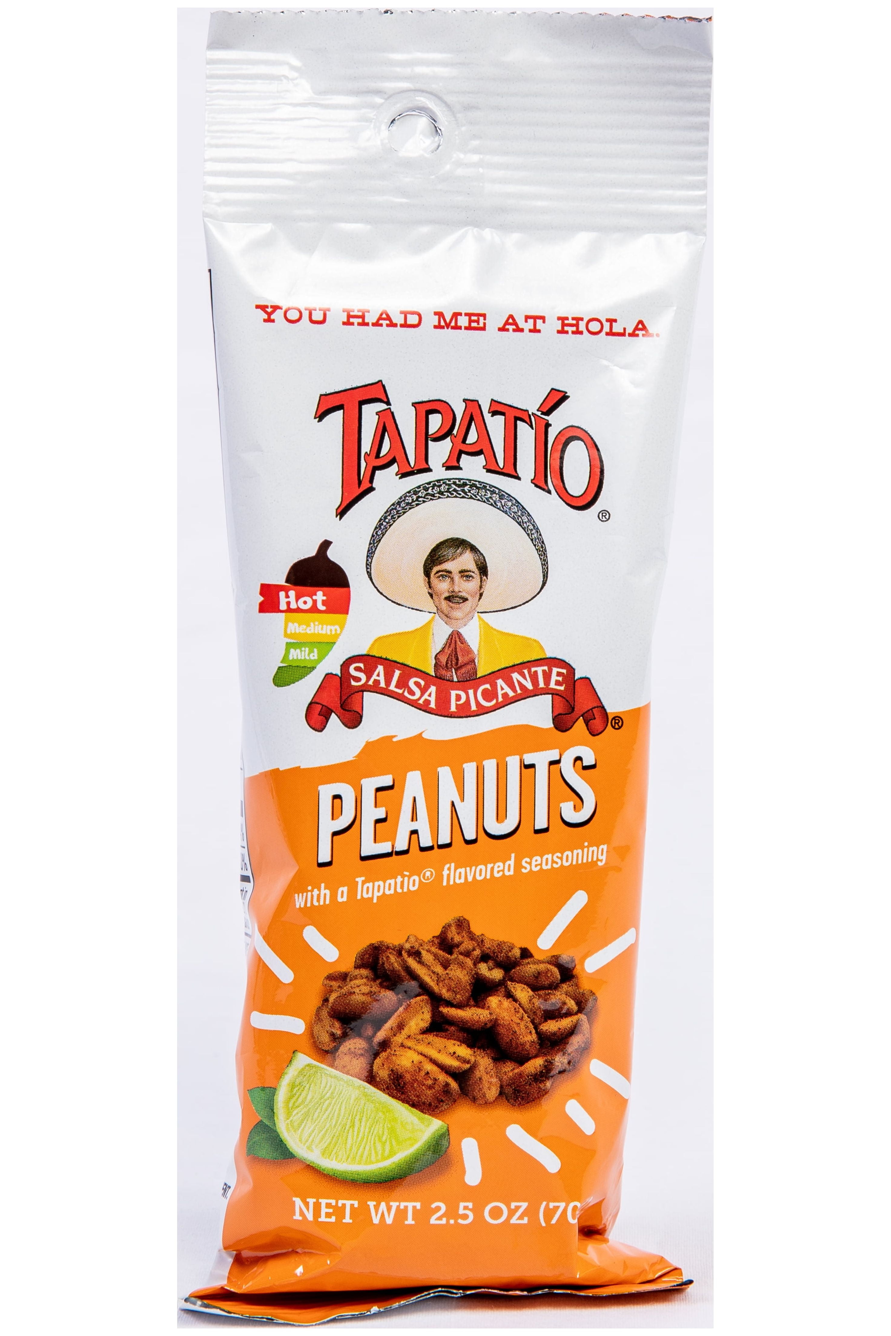 Tapatio Peanuts with Lime, 2.5 oz - Walmart.com