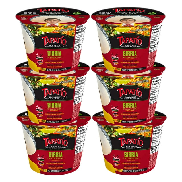Tapatio Birria Flavored Ramen Noodle Soup, Salsa Picante, 3.8 oz ...
