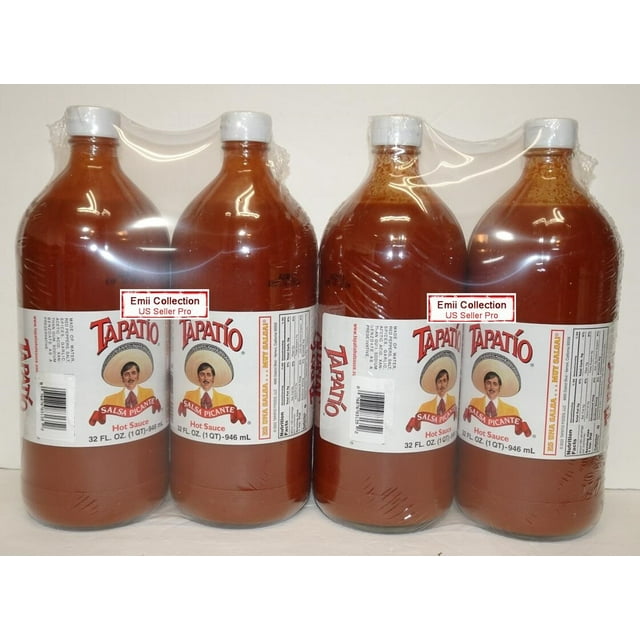 Tapatio Salsa Picante Hot Sauce 32fl oz 946ml (4 Bottles) - Walmart.com