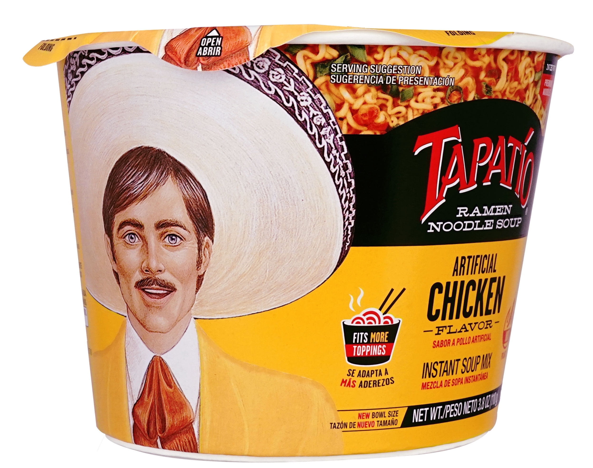 Tapatio Spicy Chicken Flavor Ramen Bowl,(1PACK) - Walmart.com