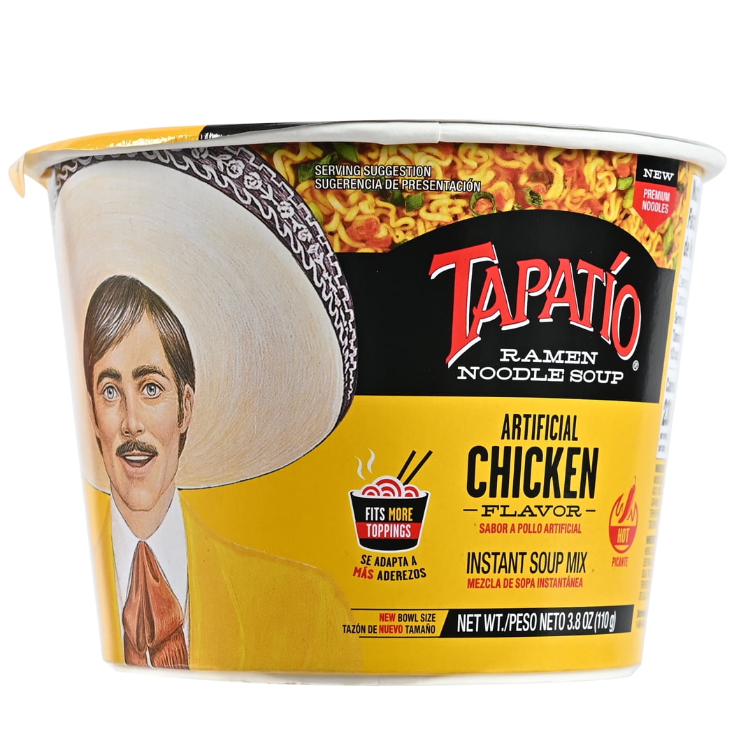 Tapatio Spicy Chicken Flavor Ramen Noodle Soup Bowl, Mexican Picante ...