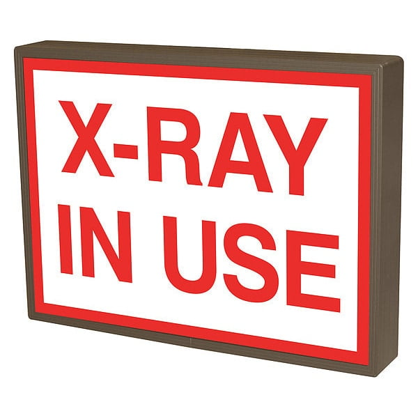 Tapco Custom Backlit Sign, X-Ray In Use, Red/White, 11 in W, 8 in H ...