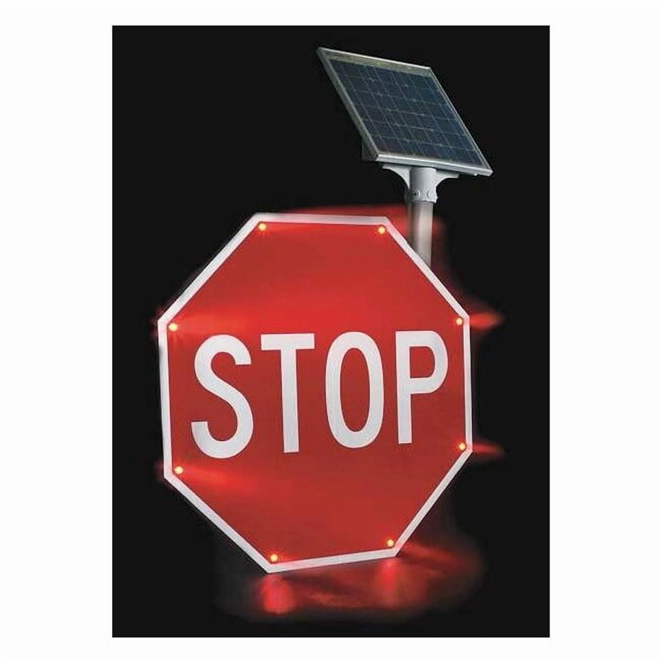 Tapco LED Stop Sign, STOP, White/Red, 30" W, 30" H 2180-00209 - Walmart.com