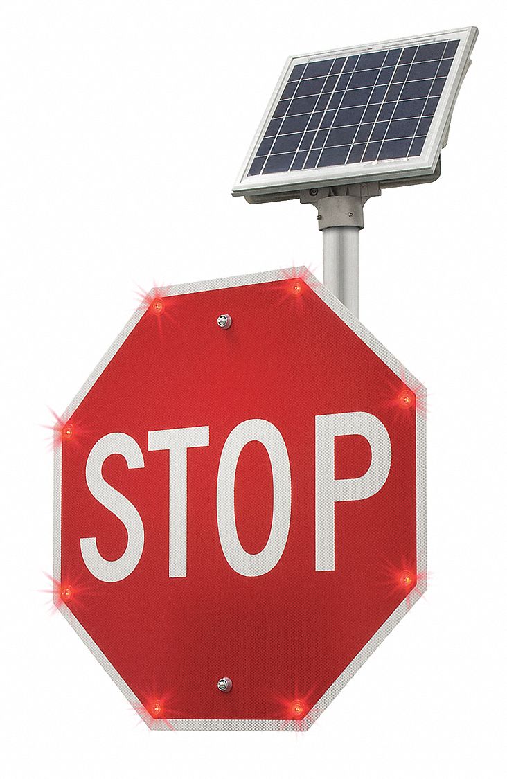 Tapco LED Stop Sign,Stop,Aluminum,48" x 48" 2180-00207 - Walmart.com
