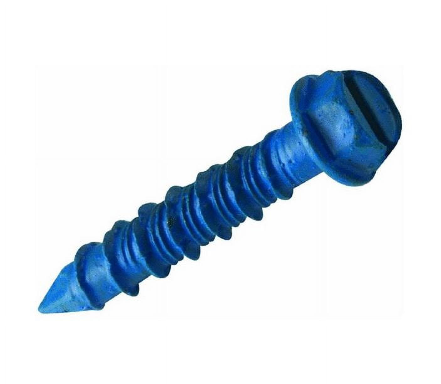 Tapcon 24315 Hex-Washer-Head Concrete Anchors, 1/4" x 1-1/4", 75-Count, Each - Walmart.com