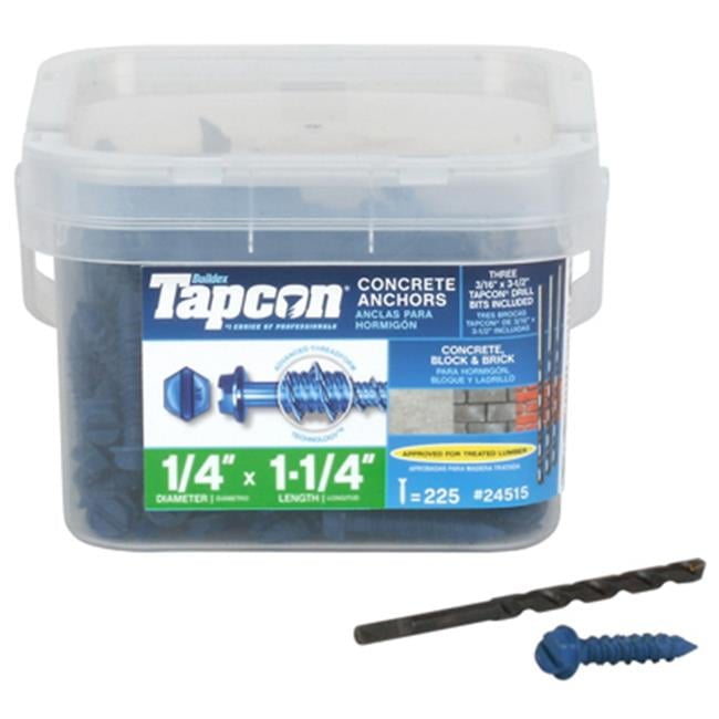 ITW Brands Tapcon Hex Washer Concrete Screw Anchor - Walmart.com