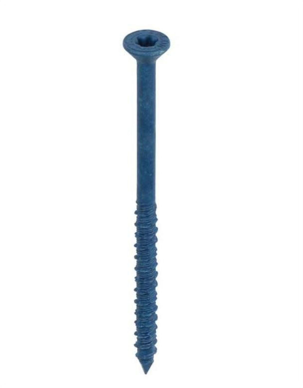 Tapcon 28204 Star Flat Head Concrete Screws, 4", Steel - Walmart.com