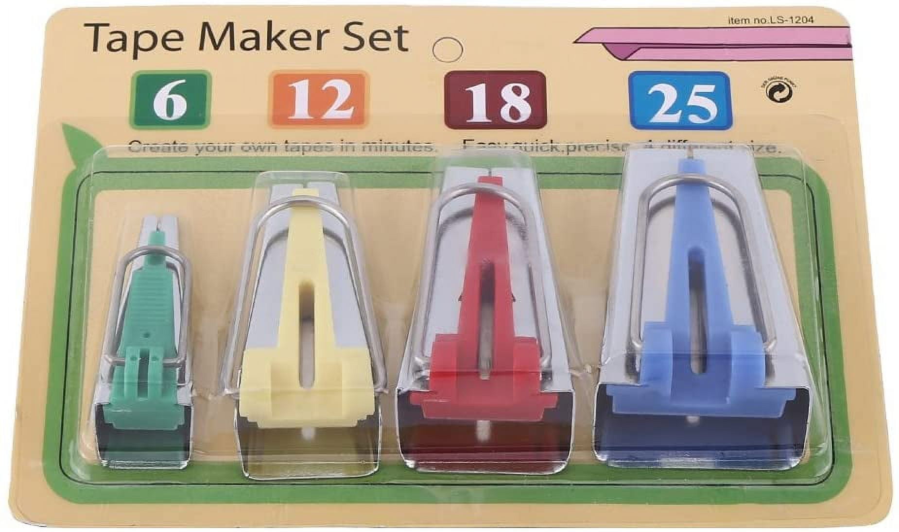 Tape 1.5 Bias Maker Fabric Bias Tape Maker Set Of 6Mm 12Mm 18Mm 25Mm ...