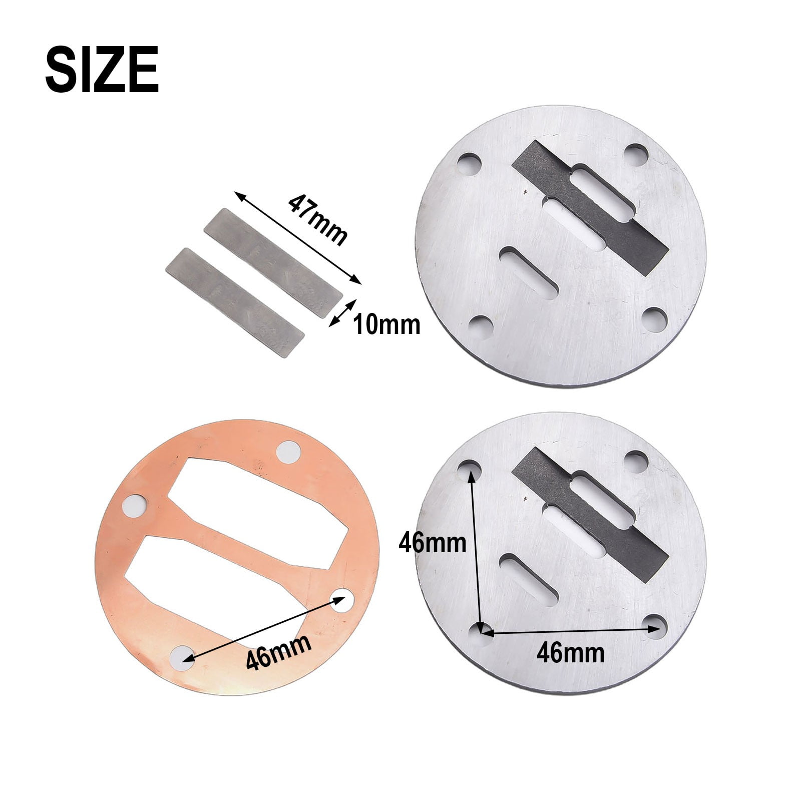 Tape Air Compressor Cylinder Valve Plate Hole To Hole 46Mm Air Pump ...