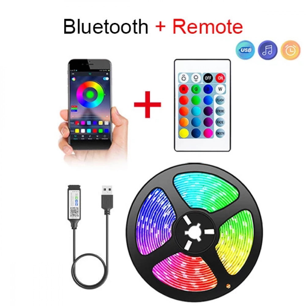 Tape Bluetooth USB LED Strip Light 5050 SMD 5V USB RGB Lights Flexible LED Lamp Tape Ribbon RGB ...
