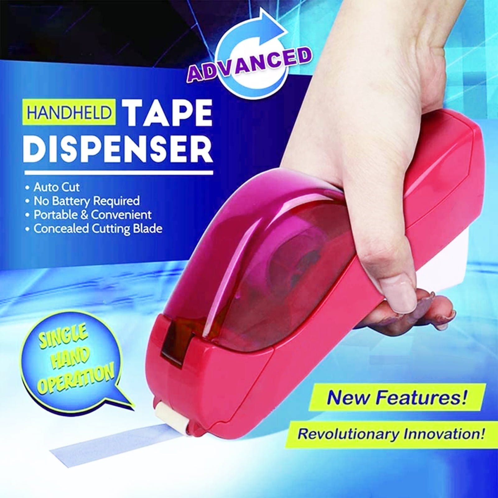 Tape Dispenser Shock-resistance Anti-Slip Grip Plastic Automatic ...