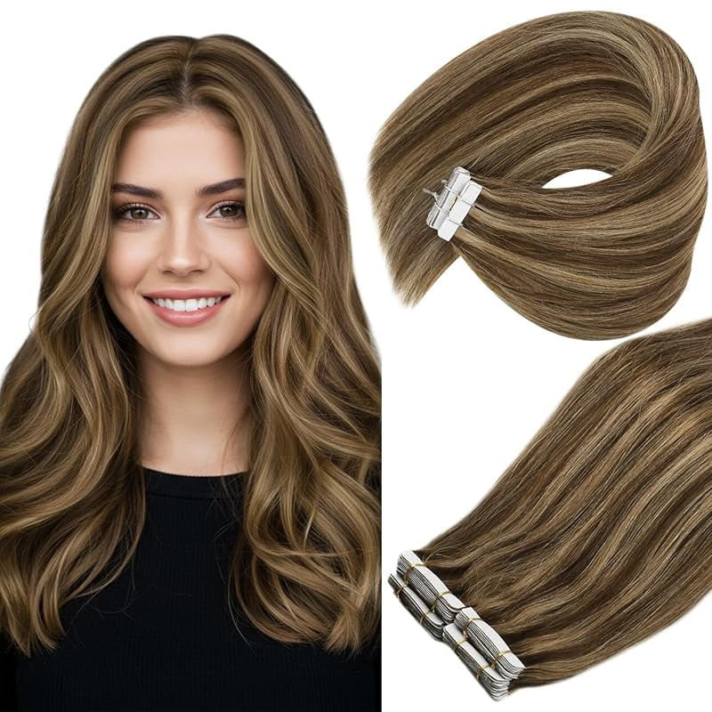 Tape in Hair Extensions Black Ombre Human Hair Extensions Tape in ...