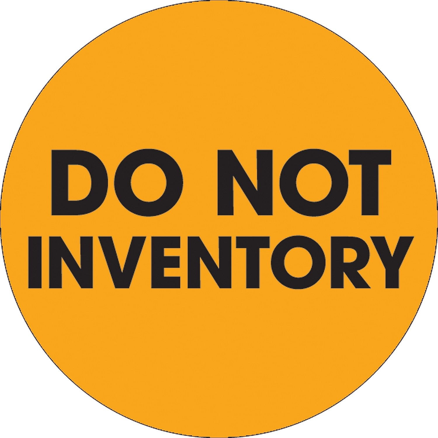 Tape Logic Fluorescent Orange Do Not Inventory Labels, 500/Roll ...