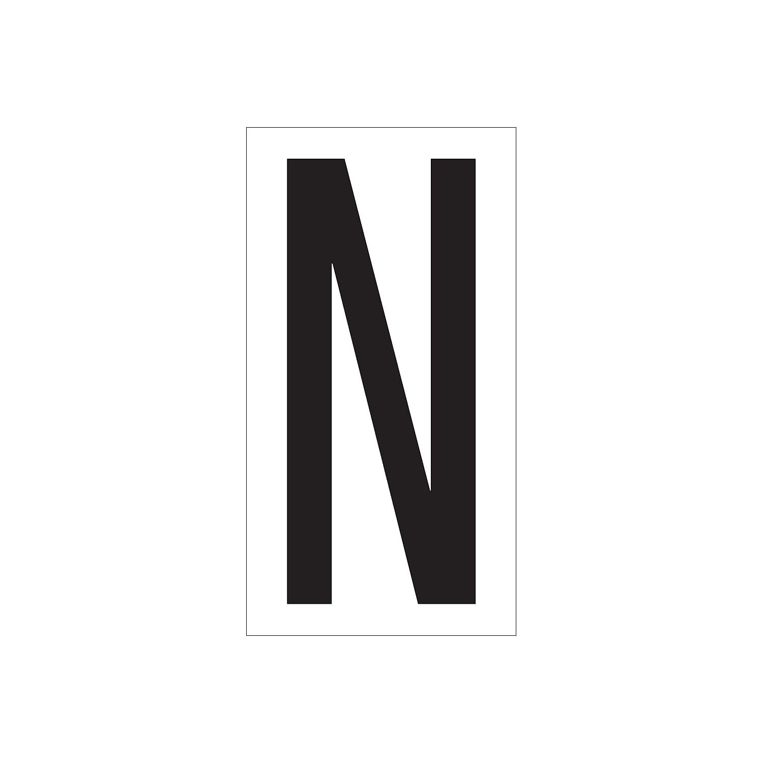 Tape Logic 3 1/2" Vinyl Warehouse Letter Label N 50/Carton DL9310N ...