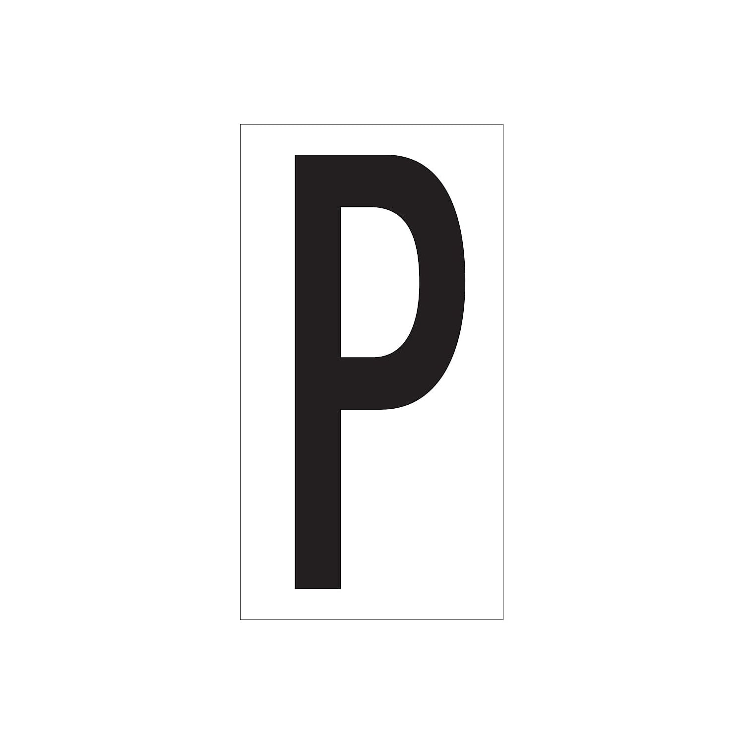 Tape Logic 3 1/2" Vinyl Warehouse Letter Label P 50/Carton DL9310P ...
