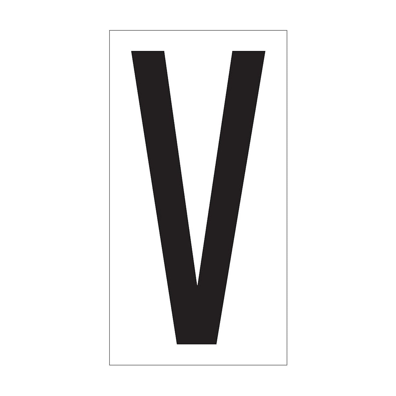 Tape Logic 3 1/2" Vinyl Warehouse Letter Label V 50/Carton DL9310V ...