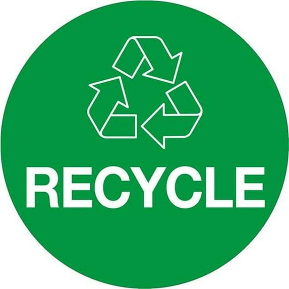 Tape Logic 3 in. Green Circle Recycle Lables - Roll of 500 - Walmart.com