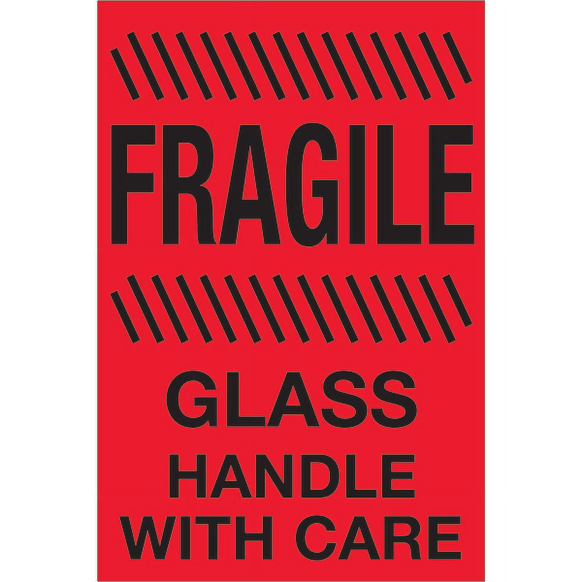 Tape Logic Label,Fragile Glass HWC,4x6" DL1188 - Walmart.com