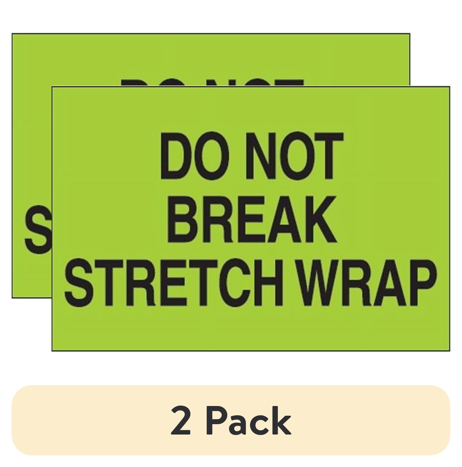 (2 pack) Tape Logic DL1102 2 x 3 in. - Do Not Break Stretch Wrap ...