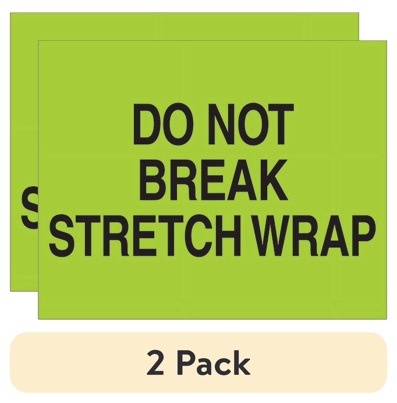 (2 pack) Tape Logic DL1103 8 x 10 in. - Do Not Break Stretch Wrap ...