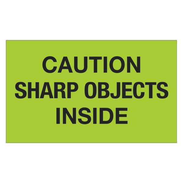 Tape Logic Label,Caution Sharp Objects Inside,3x5" DL1126 - Walmart.com