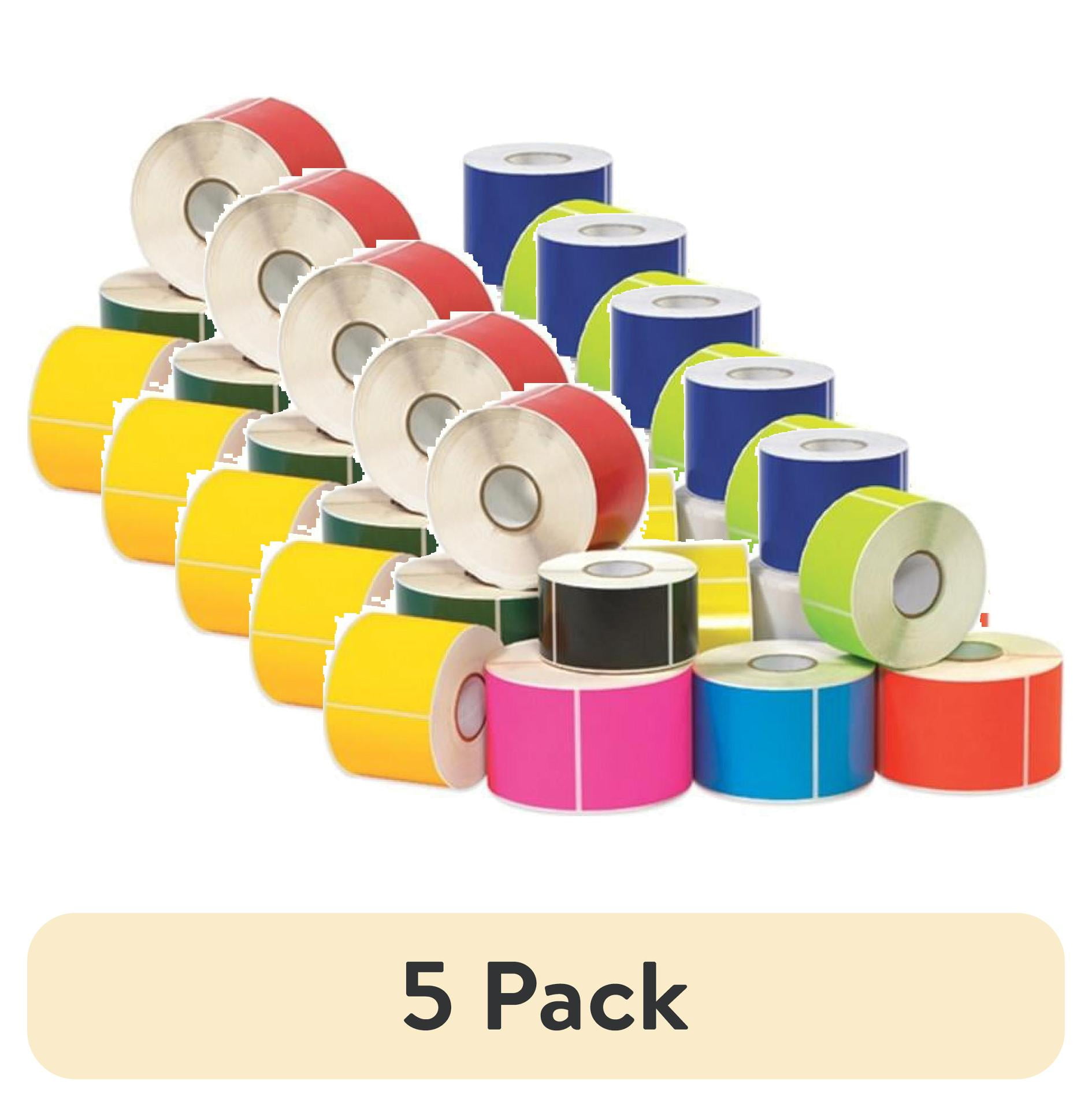 (5 pack) Tape Logic 2" x 4" Rectangle Inventory Label White 500/Roll ...