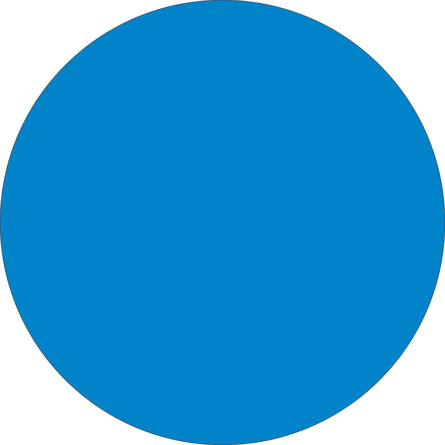 Tape Logic Inventory Circle Labels 1 1/2" Light Blue 500/Roll DL612C ...