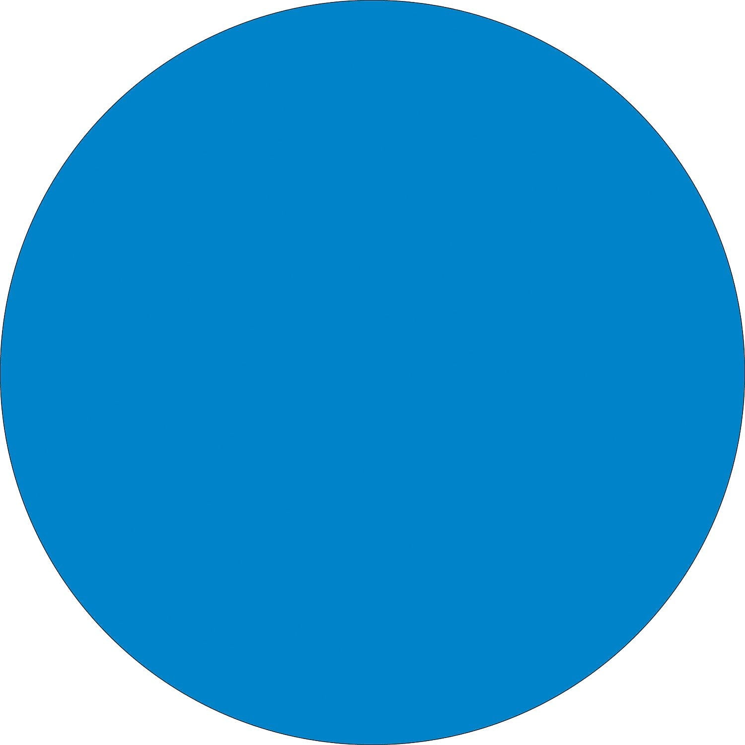 Tape Logic Inventory Circle Labels 1/2" Light Blue 500/Roll DL690C ...